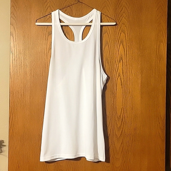 ZYIA | Tops | Zyia White Mesh Racer Back Tank Xl | Poshmark